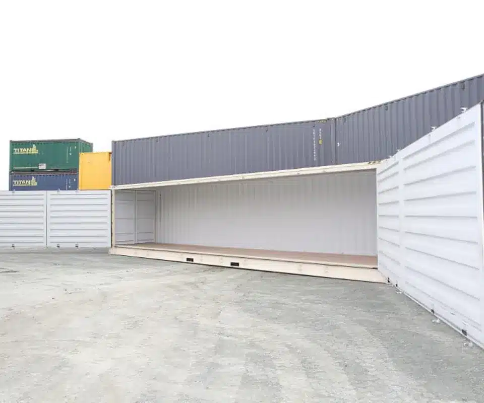 Open Side Shipping Containers Guide | 20ft & 40ft Full Side Access ...